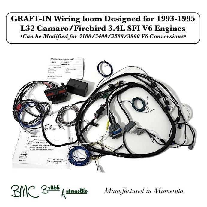 Stand-Alone Fuel Injection Harness, 3.4L V6 SFI | BMC British ...